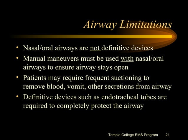 Emt management of airway and breathing | PPT | Lung and Respiratory ...