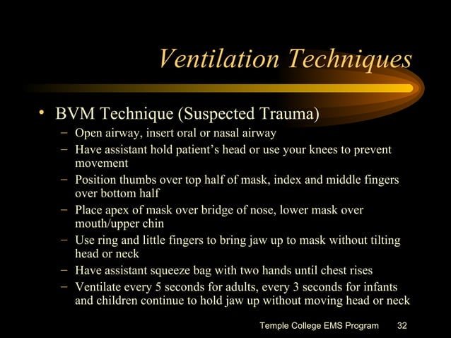Emt management of airway and breathing | PPT | Lung and Respiratory ...