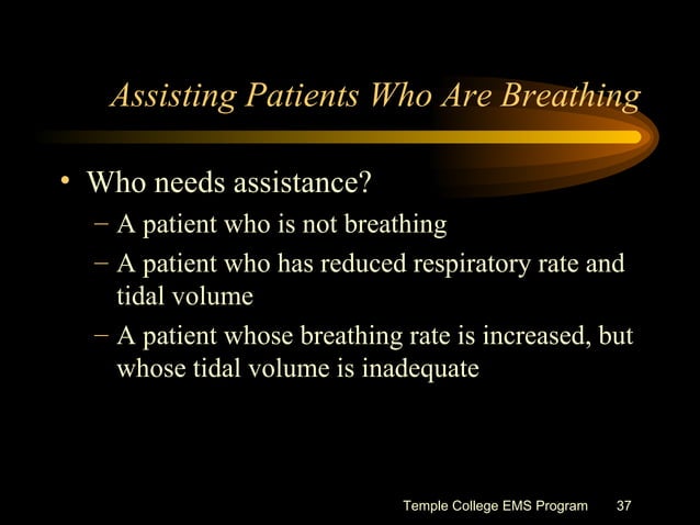 Emt management of airway and breathing | PPT | Lung and Respiratory ...