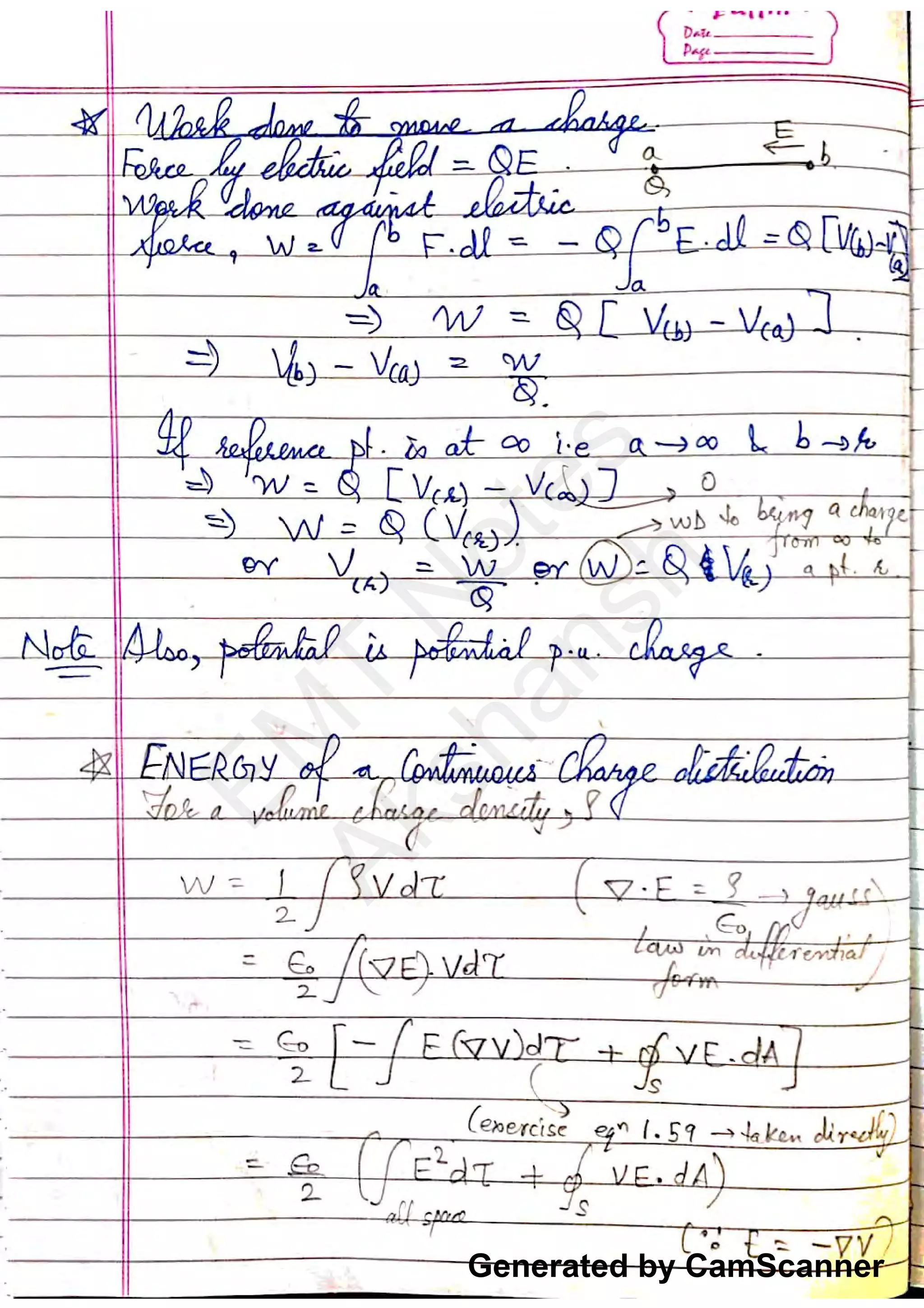 Electromagnetic Theory notes | PDF | Physics | Science