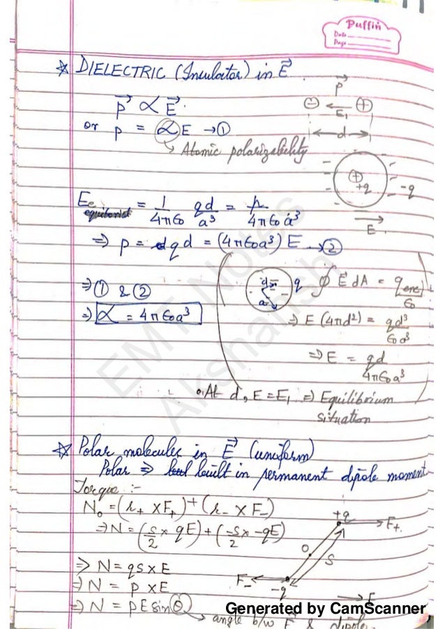 Electromagnetic Theory notes