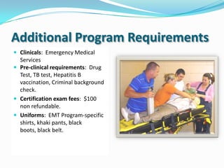Emergency Medical Technician program power point | PPTX | Physical ...