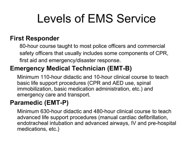 Starting an EMT Program at Your High School | PPT