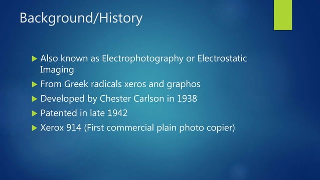 Xerography | PPTX