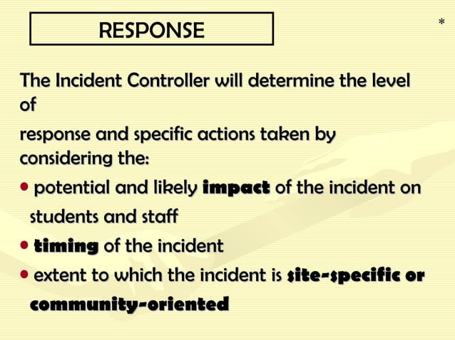 Emergency and Critical Incident training slides oct 09 | PPT | Medical ...