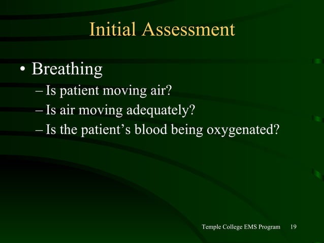Emt Respiratory System | PPT