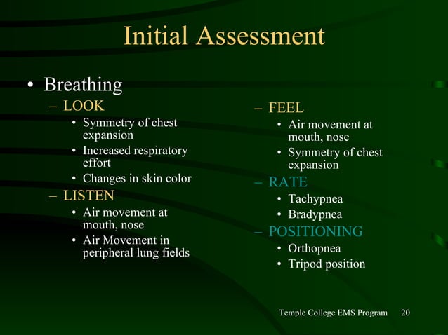 Emt Respiratory System | PPT