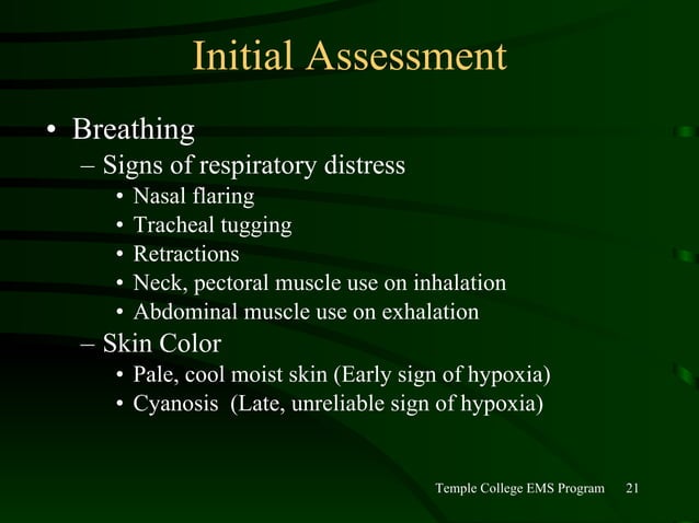 Emt Respiratory System | PPT