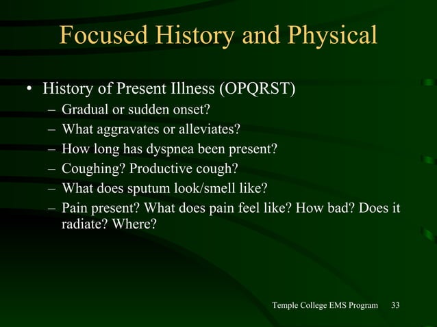 Emt Respiratory System | PPT