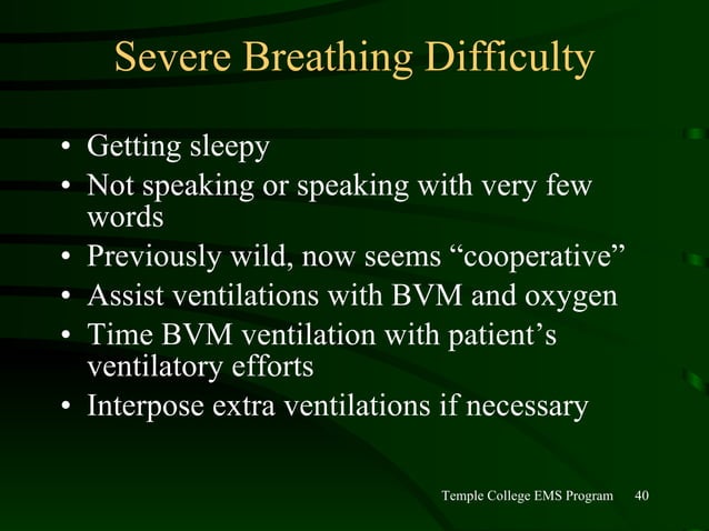 Emt Respiratory System | PPT