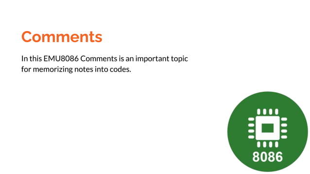 Emu8086 documentation - Microprocessor & Microcontroller | PPTX