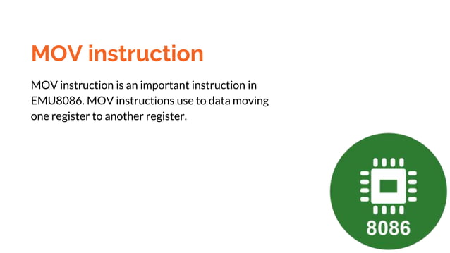 Emu8086 documentation - Microprocessor & Microcontroller | PPTX