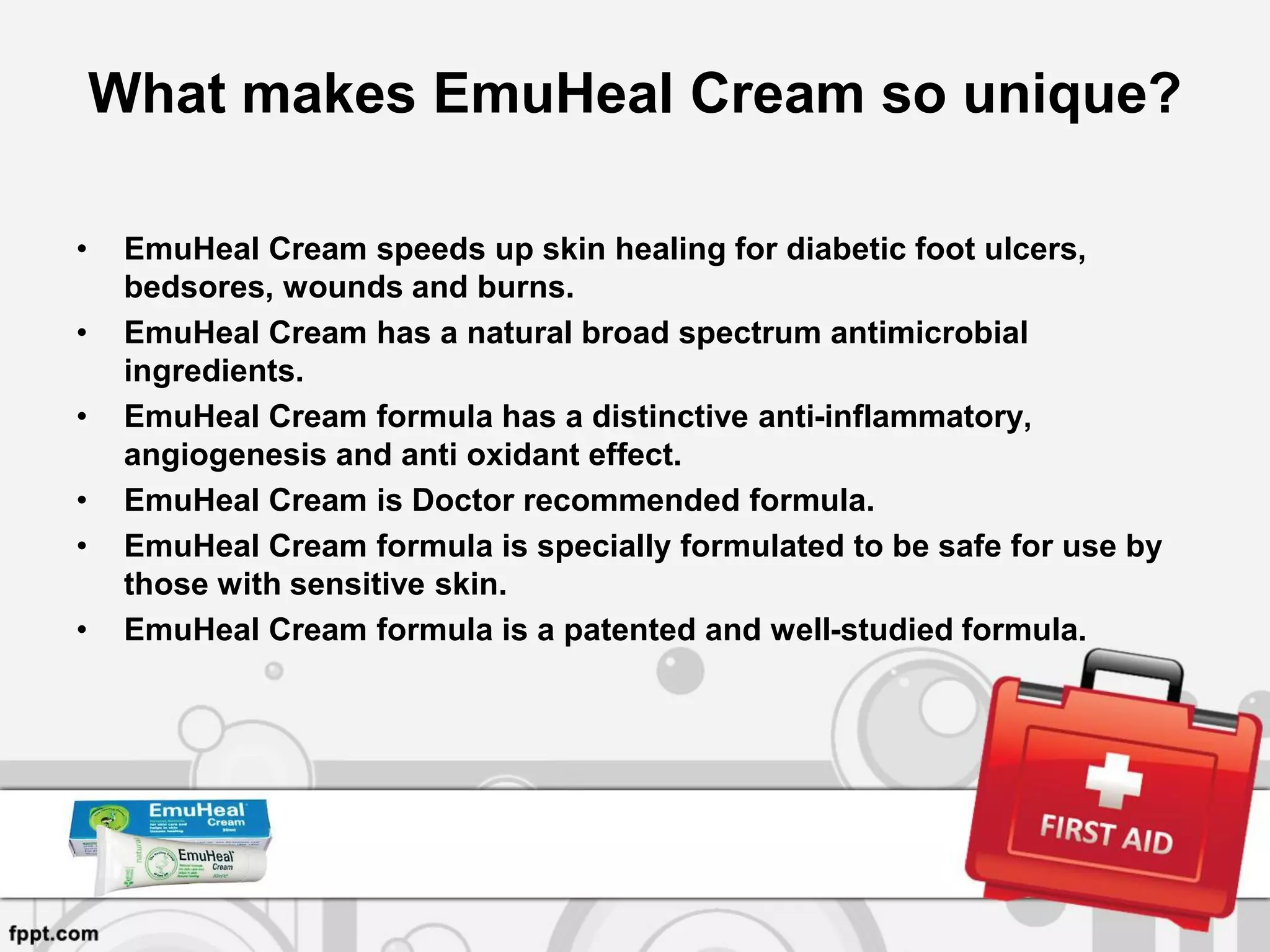 Emu heal cream diabetic foot ulcer | PDF