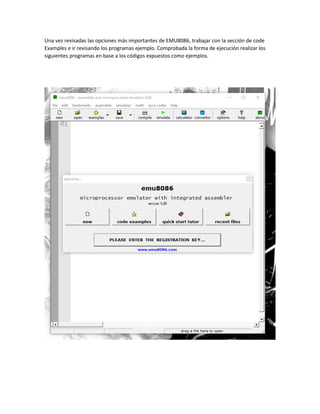 Emulador De Ensamblador Emu8086 Pdf