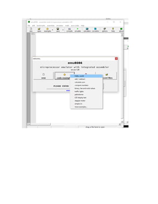 Emulador de ensamblador emu8086 | PDF