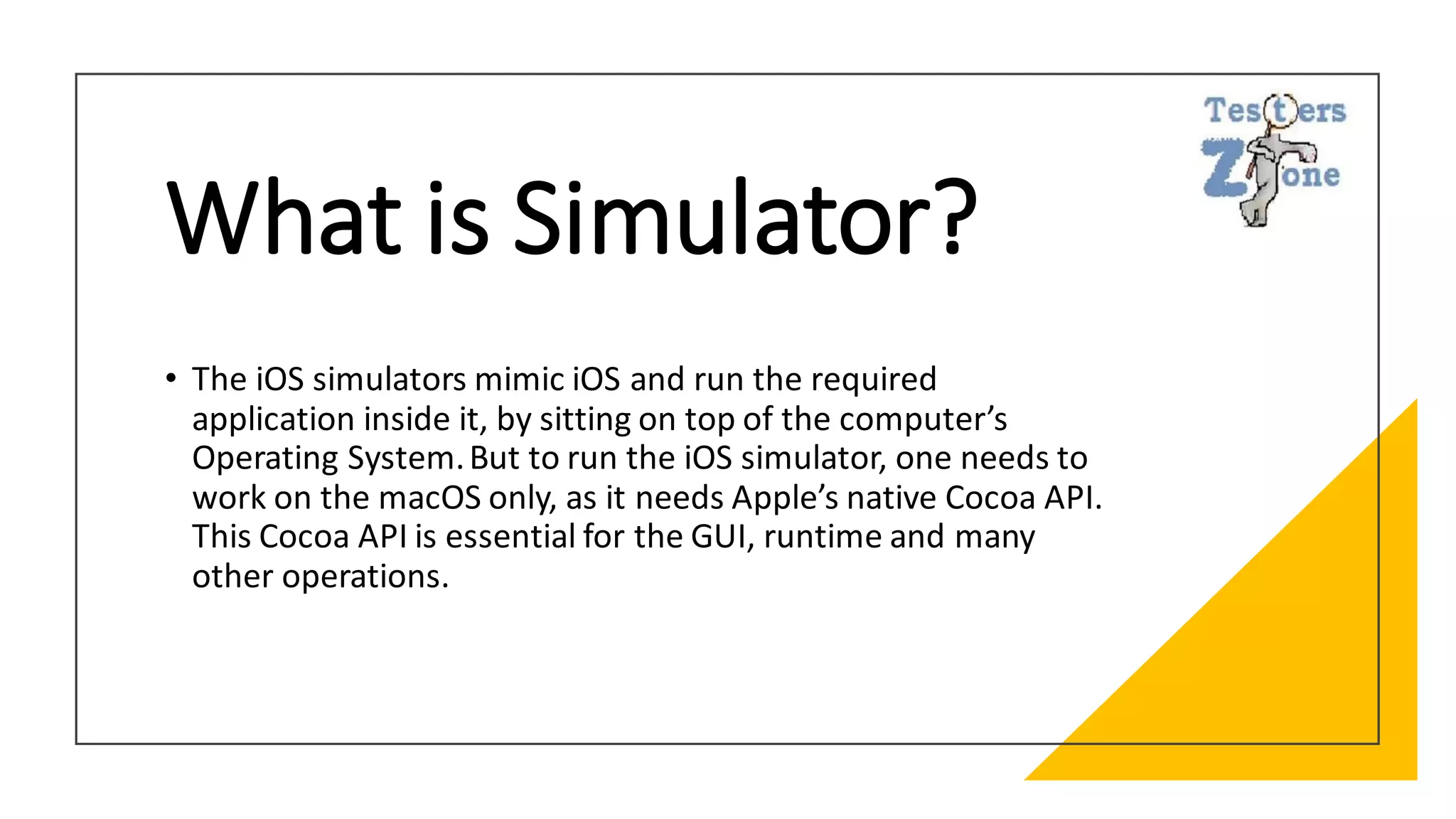 Emulator vs Simulator | PDF