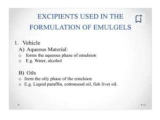 Sediaan emulgel di dalam dunia farmaasi. | PPT