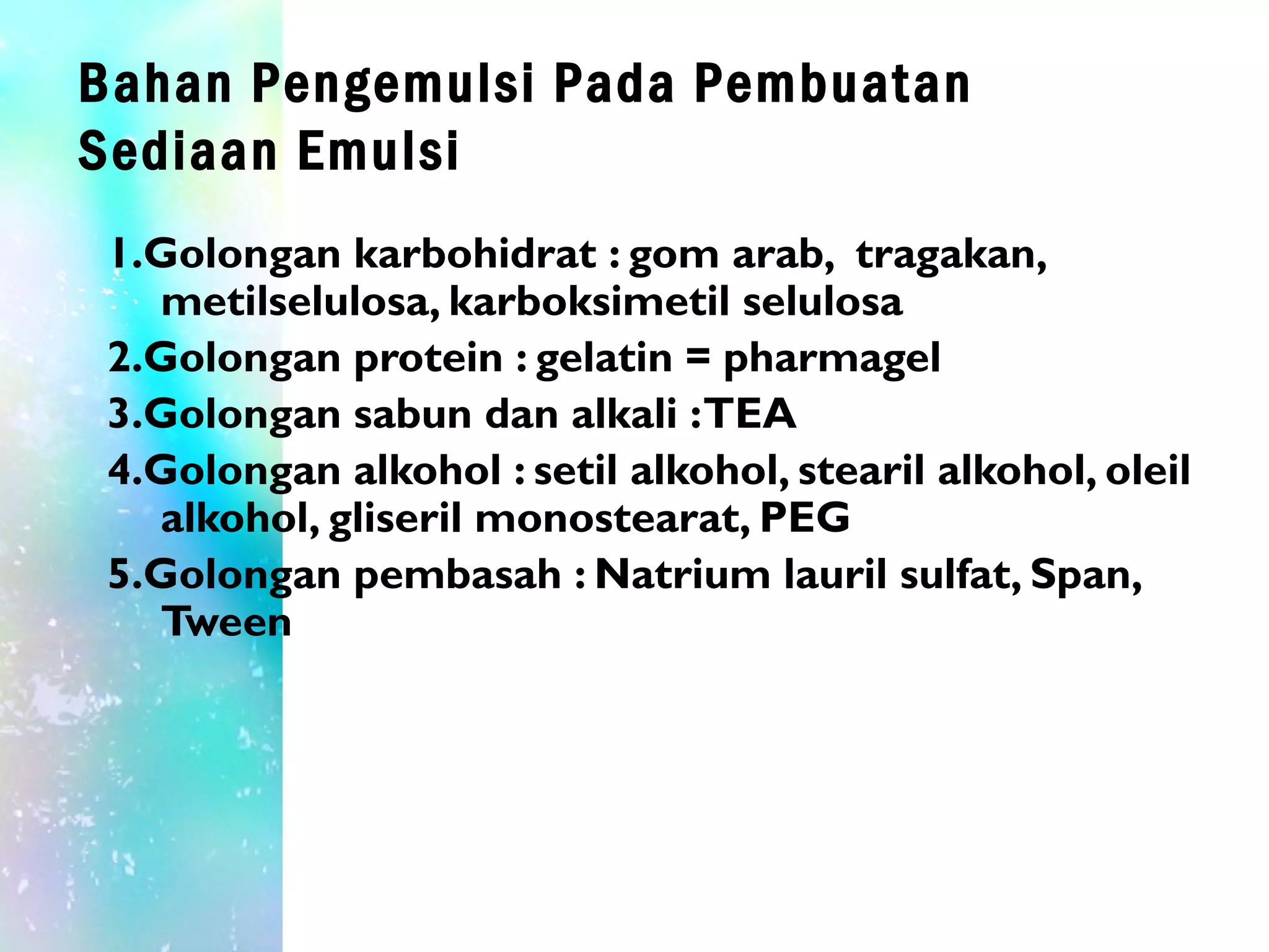 Emulsi Farmasi | PPT