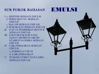 Emulsi Farmasi | PPT