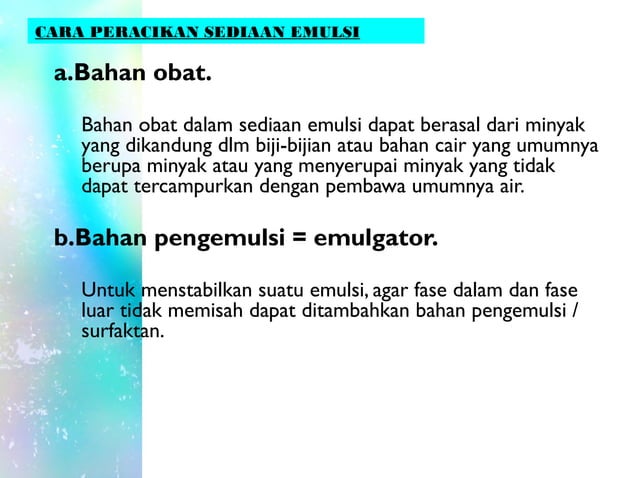 Emulsi Farmasi | PPT