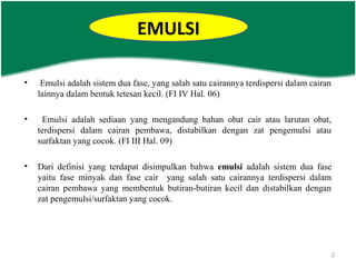 kelompok Emulsi | PPT