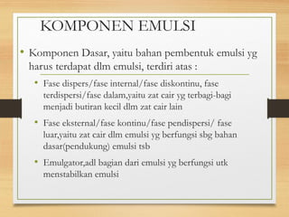 Pengantar Sediaan Emulsi dalam Ilmu Kefarmasian | PPT