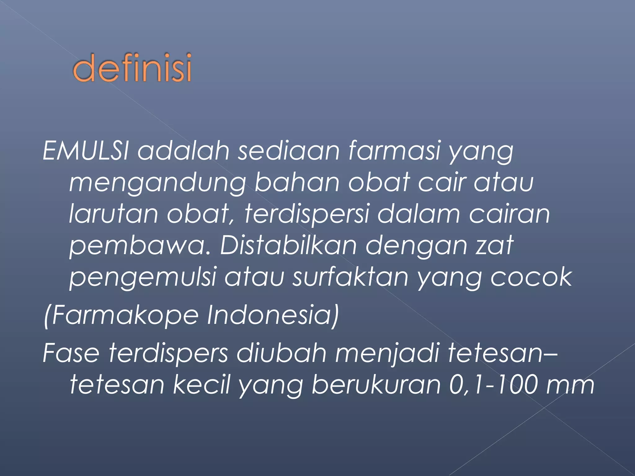 Emulsi (7) | PPT