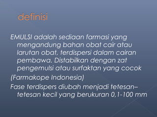 Emulsi (7) | PPT