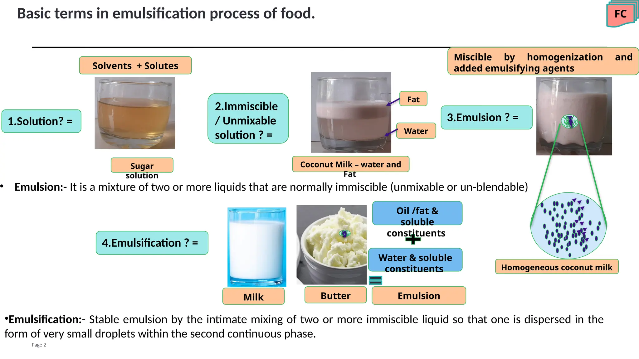 Emulsification in Food Industry and examples .pptx
