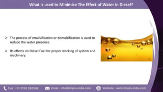 Emulsification vs. demulsification | PPTX