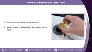 Emulsification vs. demulsification | PPTX