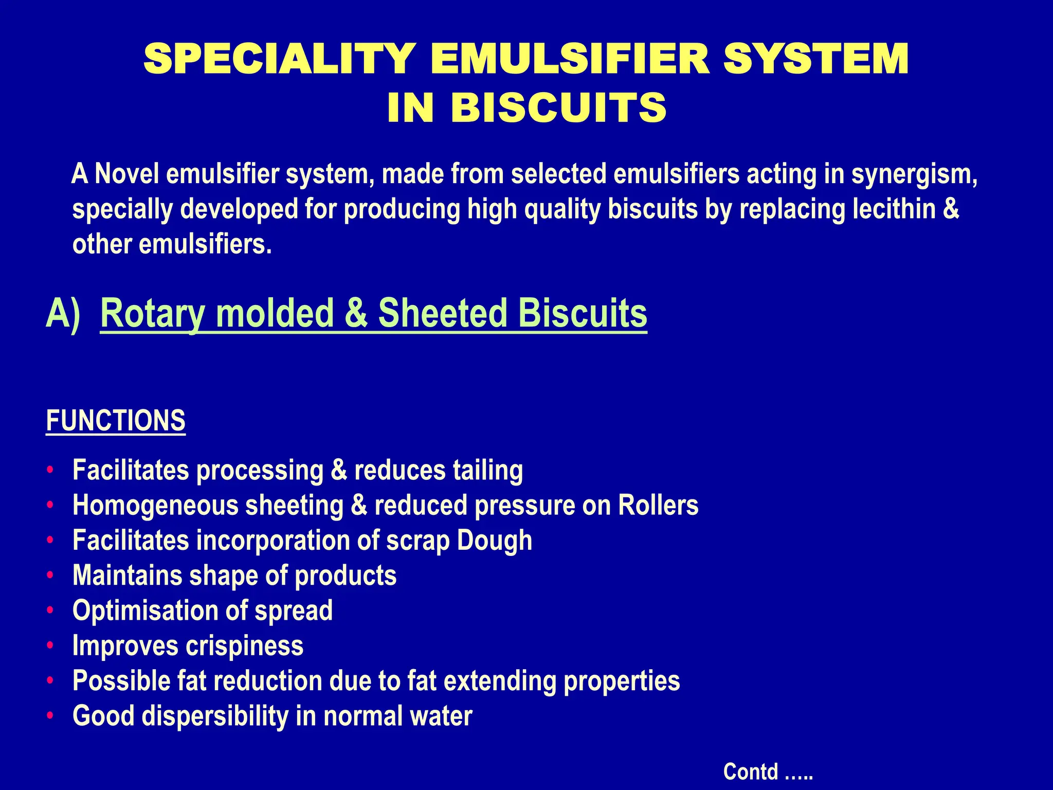 EMULSIFIER IN BAKERY current trends and roles- ppt | PPT