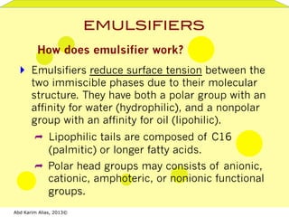 Emulsifiers | PDF