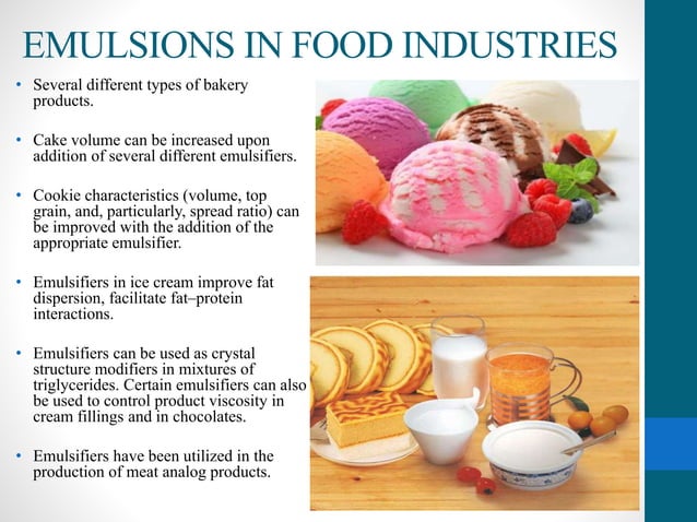 EMULSIFIERS .pptx | Chemistry | Science
