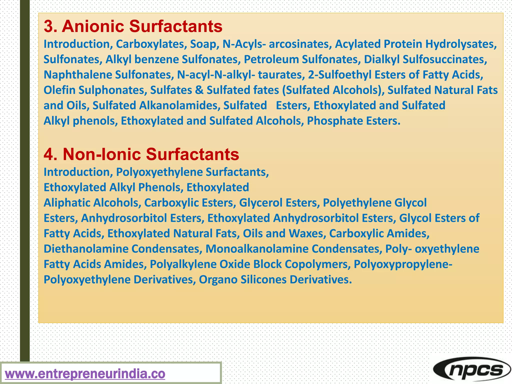 Formulae and Manufacturing Process of Emulsifiers with Uses and ...