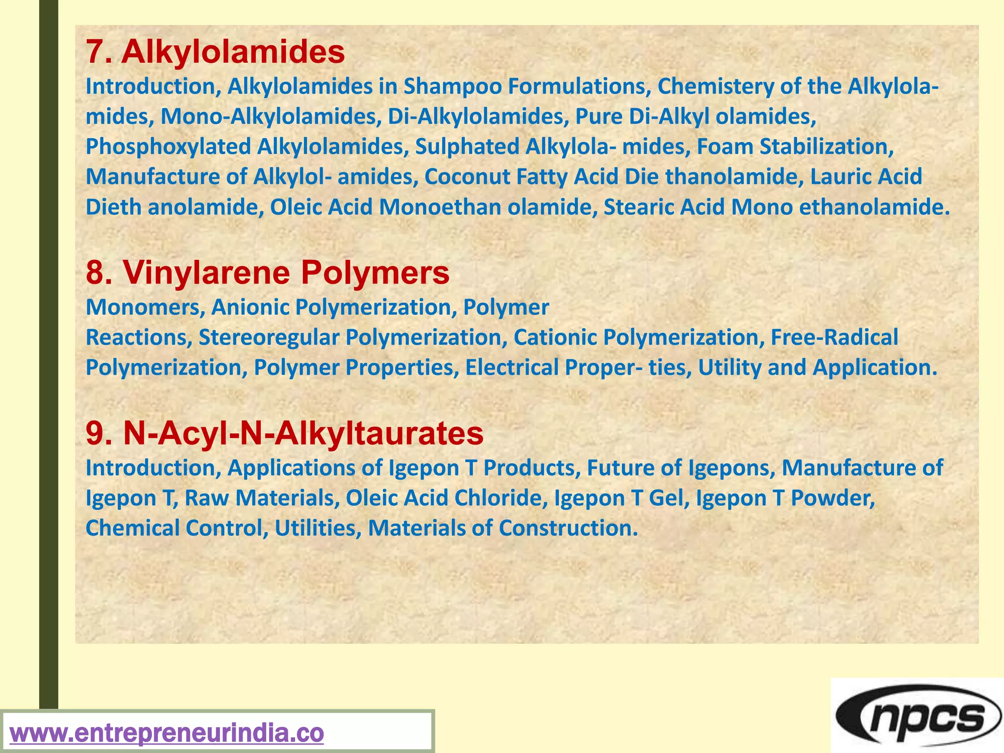 Formulae and Manufacturing Process of Emulsifiers with Uses and ...