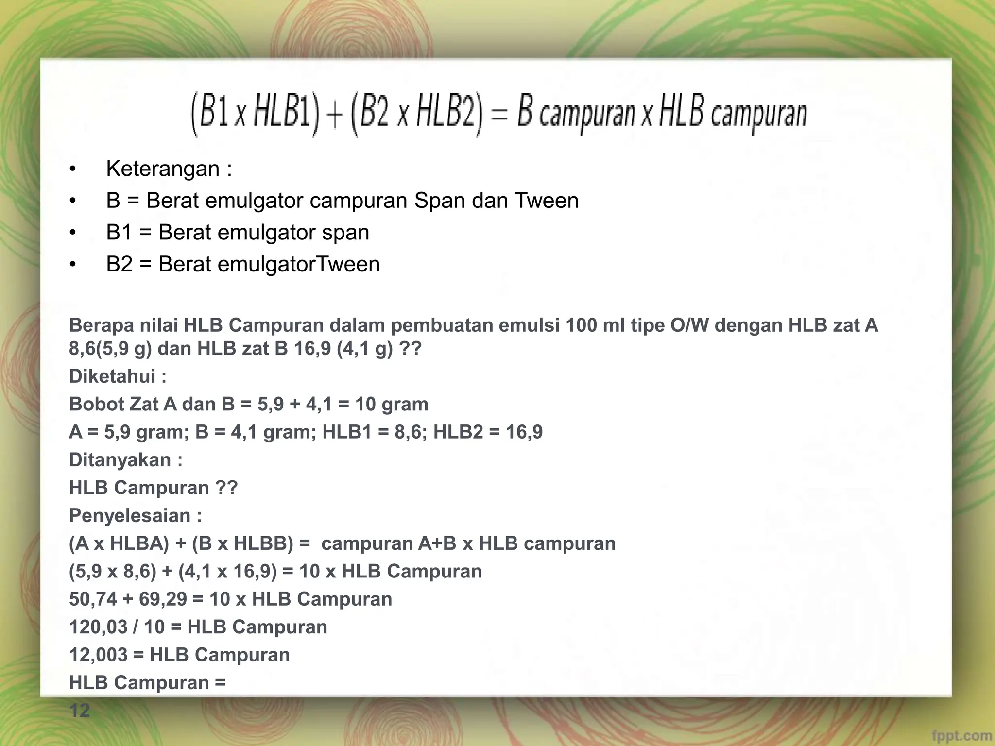 Materi tentang emulsi atau emulsifikasi pada sediaan emulsi.ppt