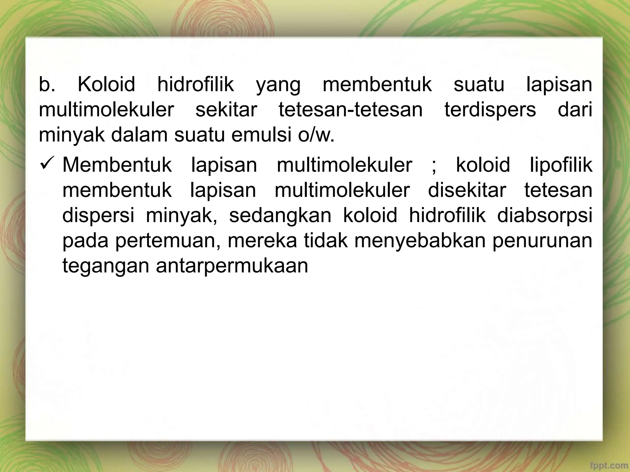 Materi tentang emulsi atau emulsifikasi pada sediaan emulsi.ppt