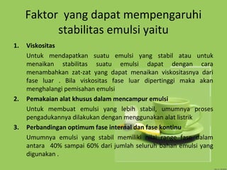 Emulsi jadi | PPT