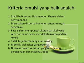Emulsi jadi | PPT