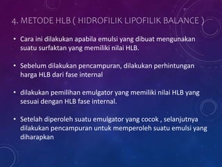 emulsi jadi yang dapat diformulasikan dan tipe emulsi | PPT