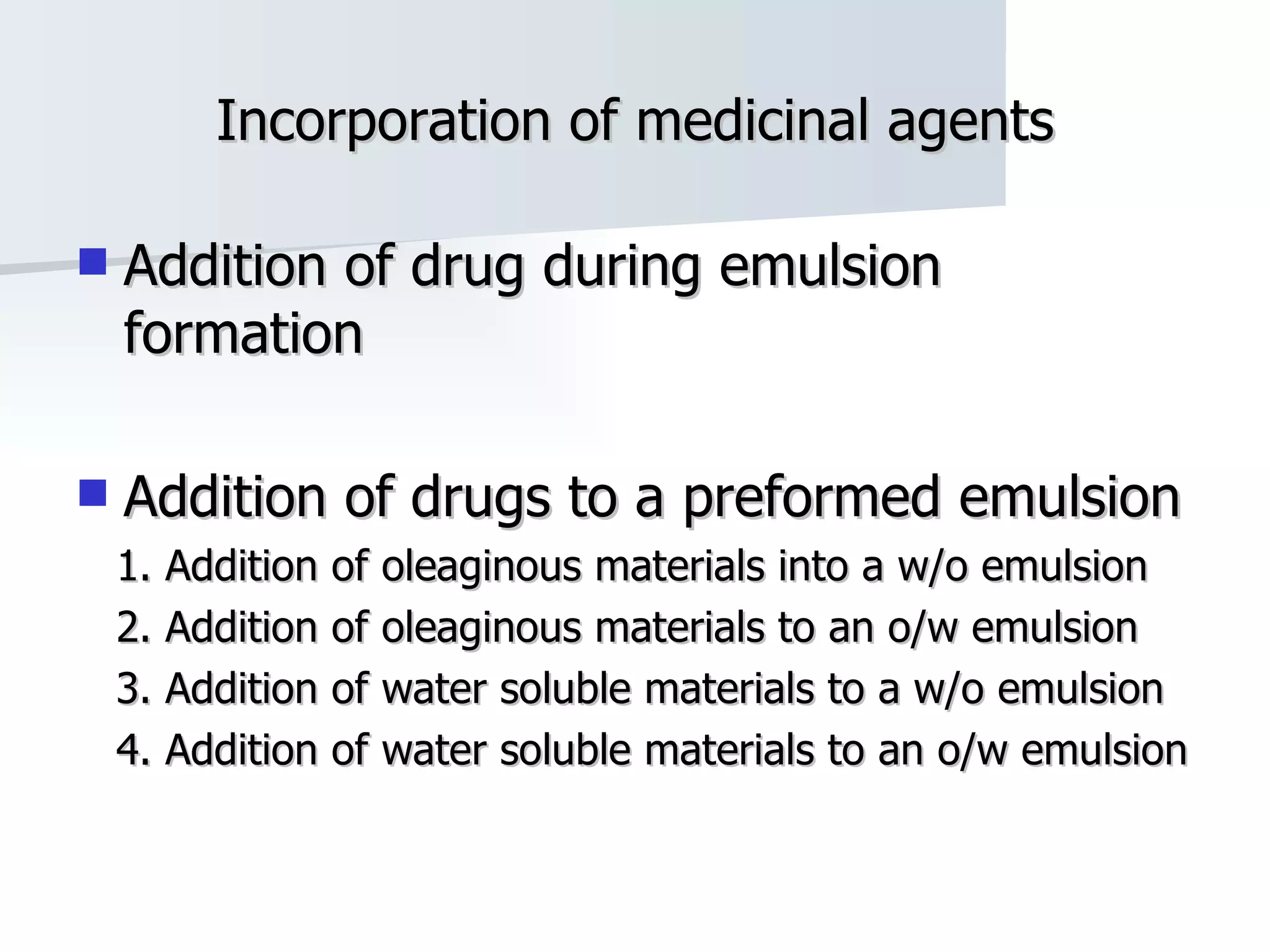 Emulsion | PPT | Chemistry | Science