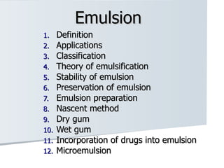 Emulsion | PPT