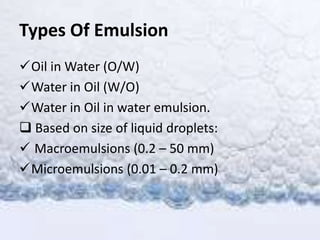 Emulsion | PPTX