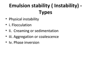 Emulsion | PPT