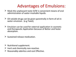 Emulsion | PPT