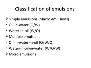 Emulsion | PPT