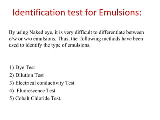 Emulsion | PPT