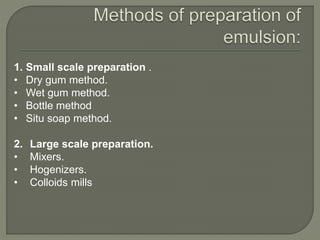 Emulsion | PPT