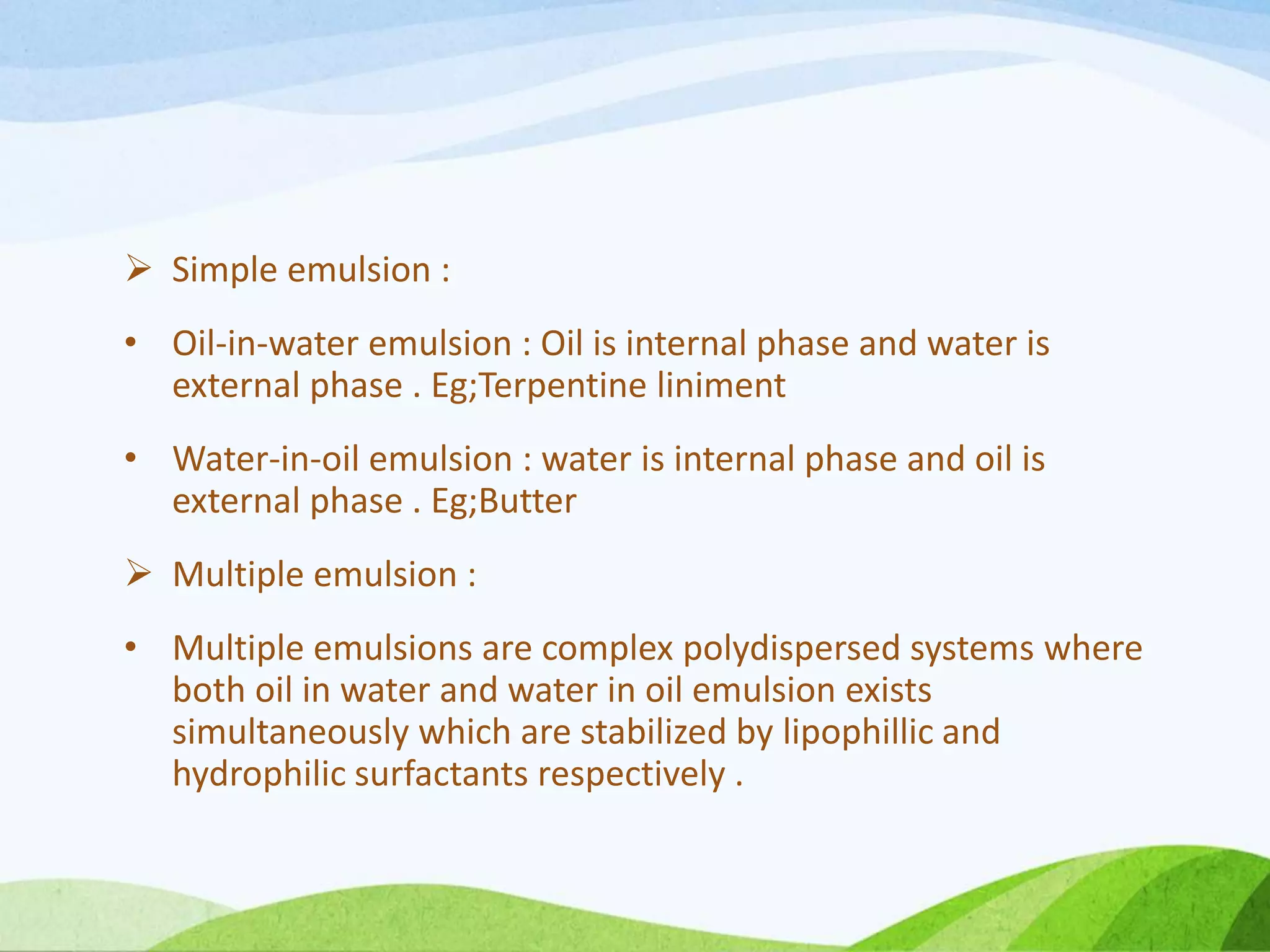 Emulsion | PDF